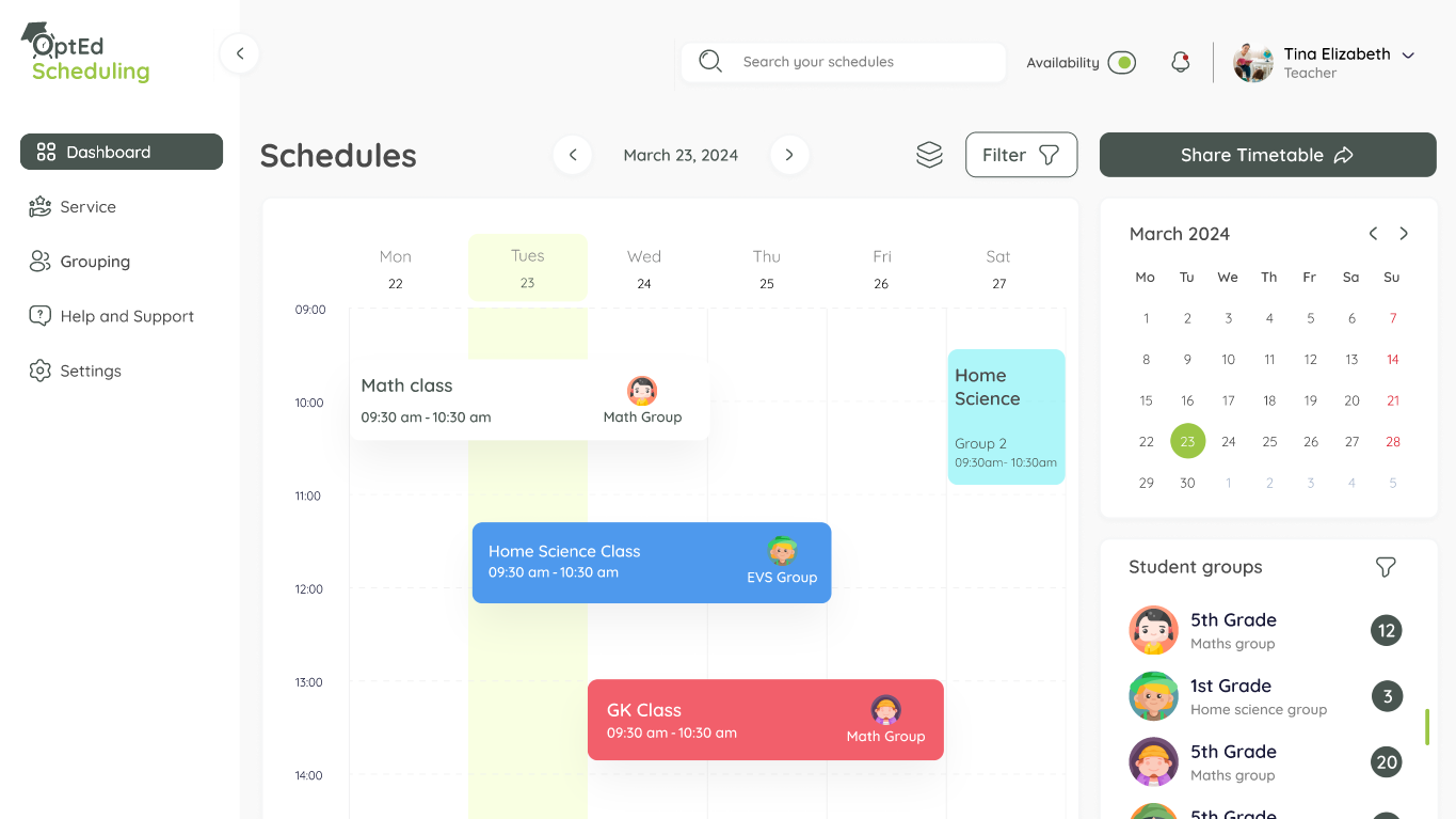OptEd Scheduling Streamlining Educational Schedules