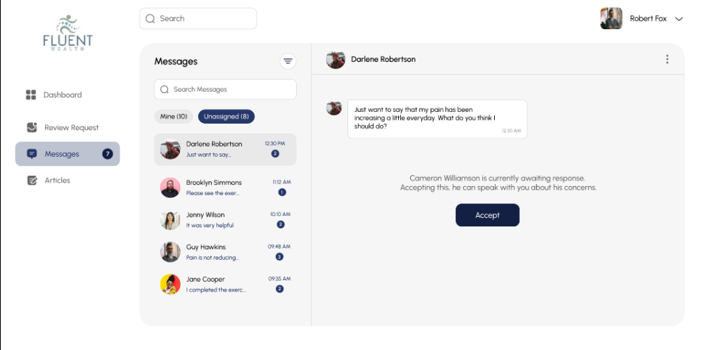 Fluent Health Personalized Physiotherapy Platform